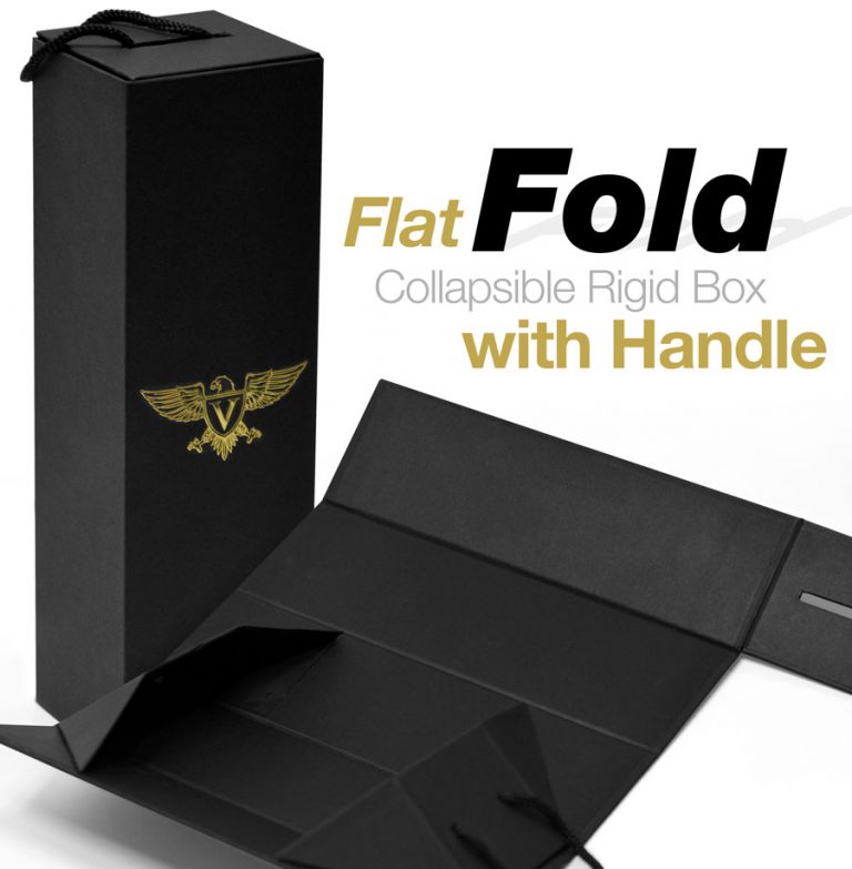 Flat fold rigid box | rigid foldable boxes | collapsible rigid boxes ...